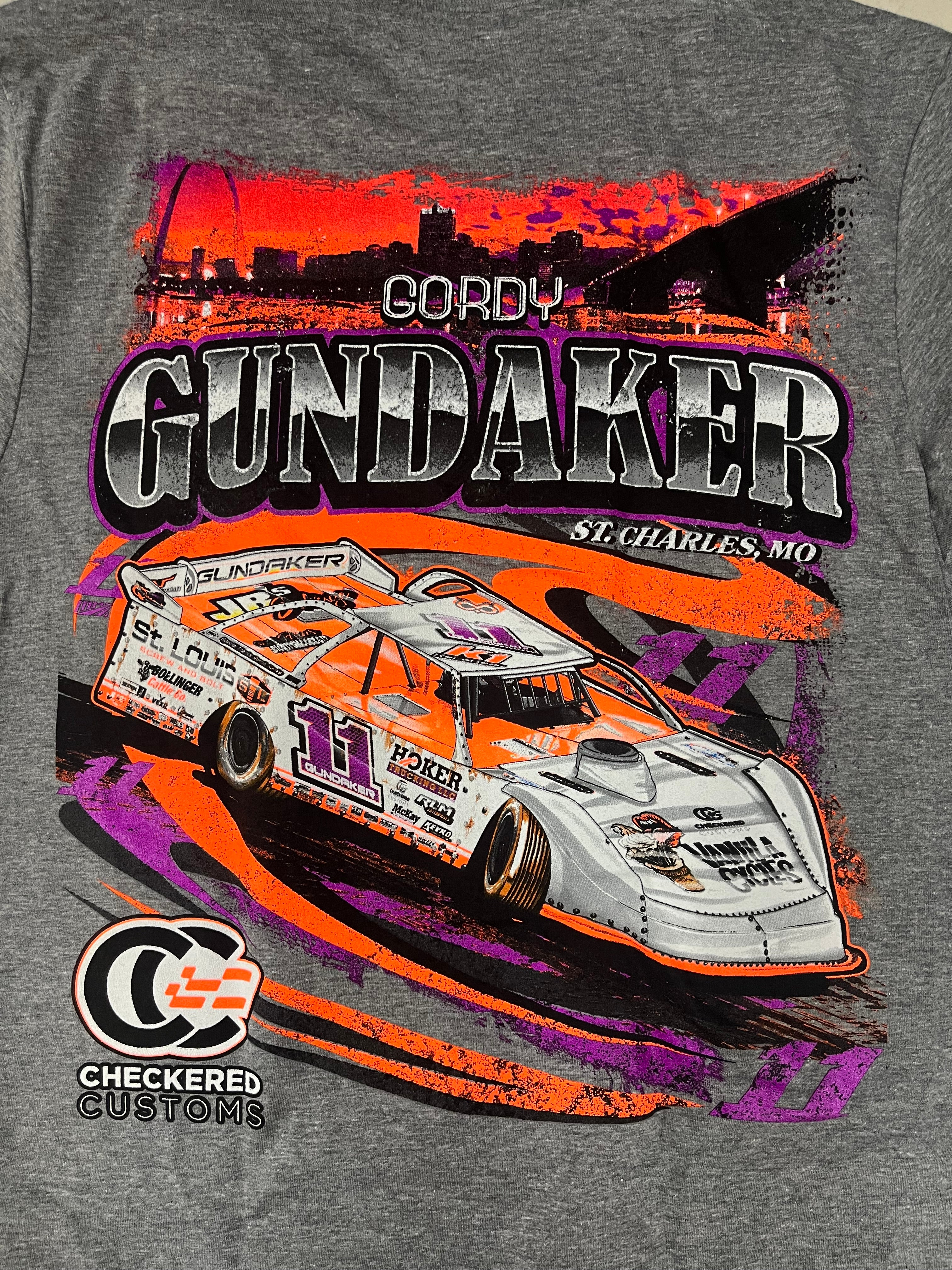 Gordy STL Skyline T Shirt – Gordy Gundaker Racing